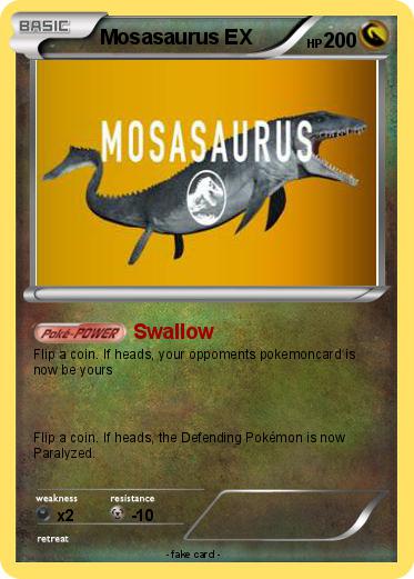Pokémon Mosasaurus EX 1 1 - Swallow - My Pokemon Card