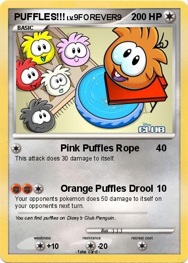 Pokémon PUFFLES 52 52 - Pink Puffles Rope - My Pokemon Card