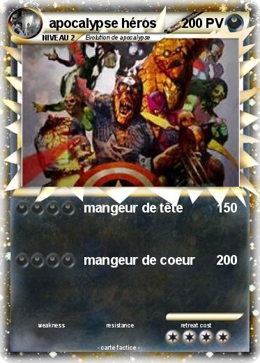 Pokémon apocalypse heros - mangeur de tête - Ma carte Pokémon
