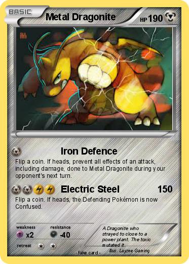 Pokémon Metal Dragonite - Iron Defence - My Pokemon Card