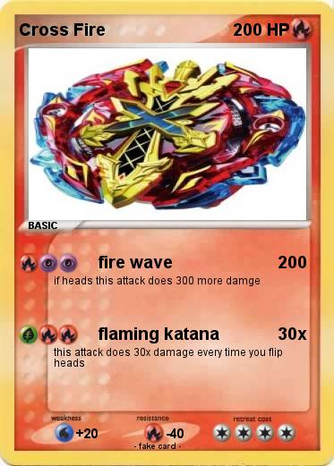 Pokémon Cross Fire 7 7 - fire wave - My Pokemon Card