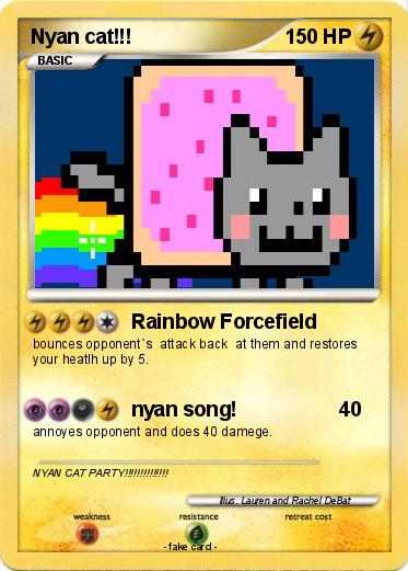 Pokémon Nyan cat 1714 1714 - Rainbow Forcefield - My Pokemon Card