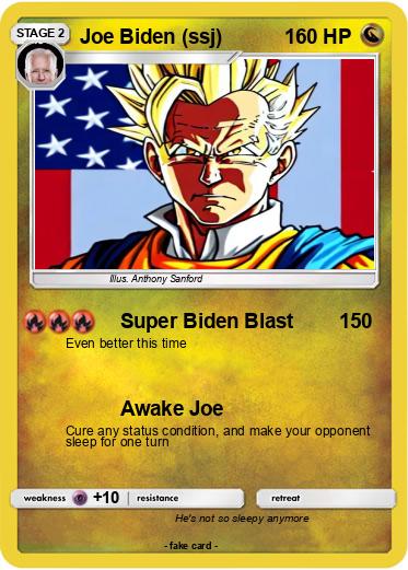 Pokémon Joe Biden ssj - Super Biden Blast - My Pokemon Card