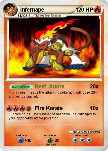 Pokémon Infernape 268 268 - Heat Auora - My Pokemon Card