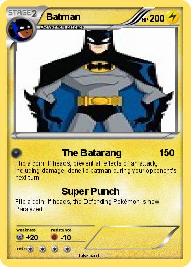 Pokémon Batman 1397 1397 - The Batarang - My Pokemon Card