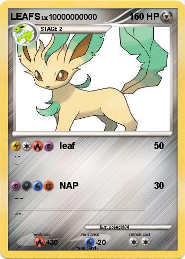 Pokémon LEAFS 17 17 - leaf - My Pokemon Card