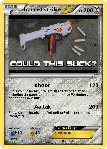 Pokémon barrel strike - shoot - My Pokemon Card