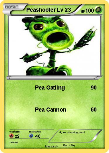 Pokémon Peashooter Lv 23 23 - Pea Gatling - My Pokemon Card