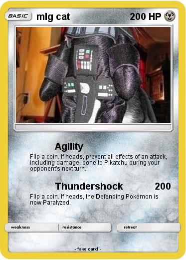 Pokémon mlg cat 38 38 - Agility - My Pokemon Card