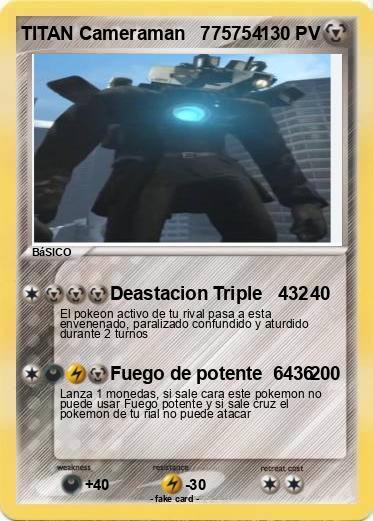 Pokémon TITAN Cameraman 775754 775754 - Deastacion Triple 432 - Mi ...