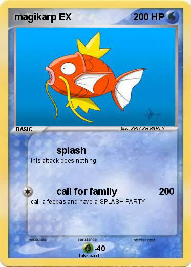 Pokémon magikarp EX 41 41 - splash - My Pokemon Card