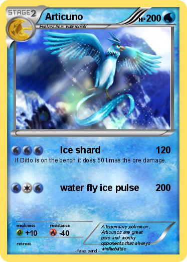 Pokémon Articuno 758 758 - Ice shard - My Pokemon Card