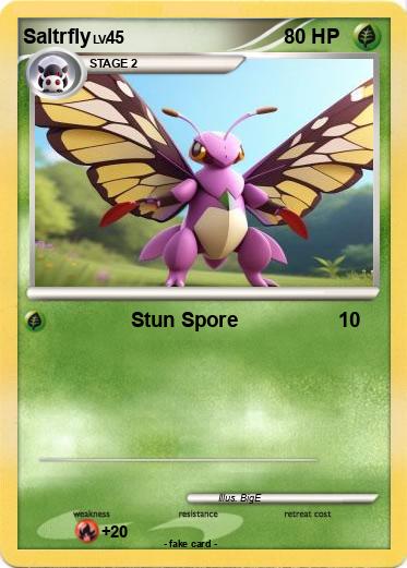 Pokémon Saltrfly - Stun Spore - My Pokemon Card