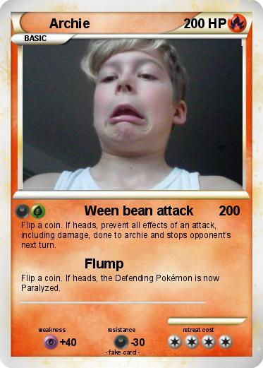 Pokémon Archie 68 68 - Ween bean attack - My Pokemon Card