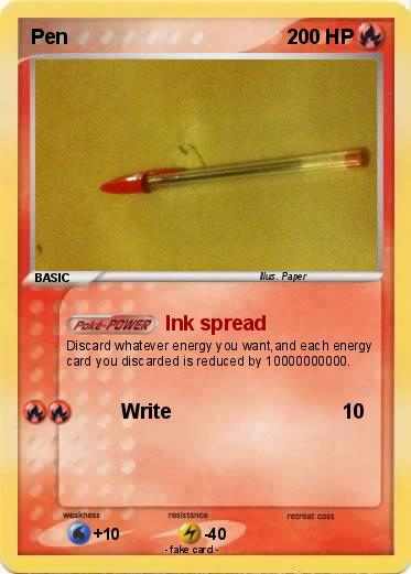 Pokémon Pen 35 35 - Ink spread - My Pokemon Card