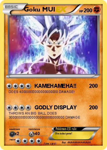 Pokémon Goku MUI 24 24 - KAMEHAMEHA!! - My Pokemon Card