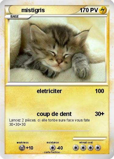 Pokémon mistigris 6 6 - eletriciter - Ma carte Pokémon