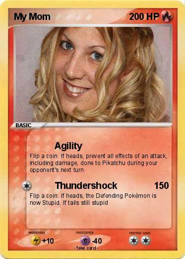Pokémon My Mom 161 161 - Agility - My Pokemon Card