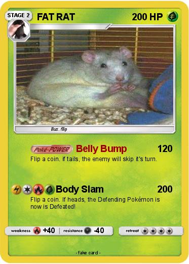 Pokémon FAT RAT 11 11 - Belly Bump - My Pokemon Card