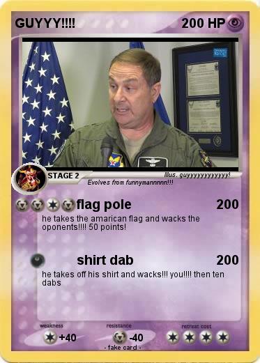 Pokémon GUYYY - flag pole - My Pokemon Card