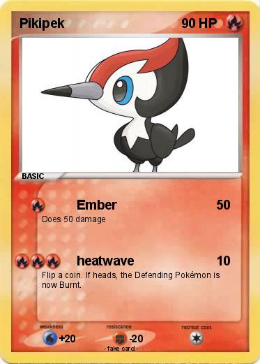 Pokémon Pikipek 10 10 - Ember - My Pokemon Card