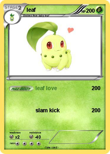 Pokémon leaf 225 225 - leaf love - My Pokemon Card