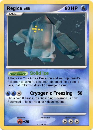 Pokémon Regice 129 129 - Solid Ice - My Pokemon Card
