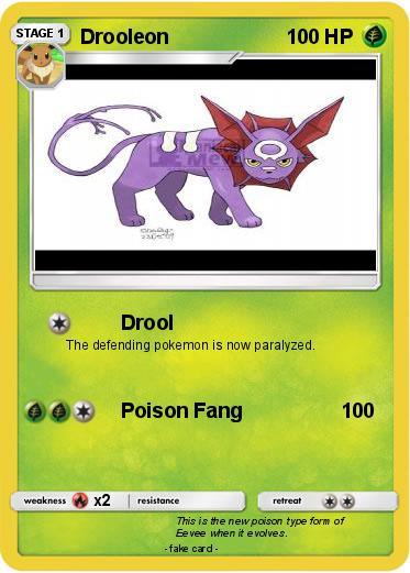 Pokémon Drooleon - Drool - My Pokemon Card