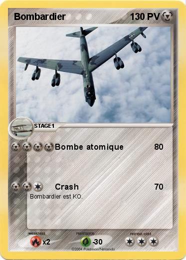 Pokémon Bombardier 9 9 - Bombe atomique - Ma carte Pokémon