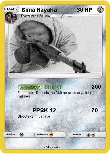 Pokémon Sima Hayaha - Sniper - My Pokemon Card