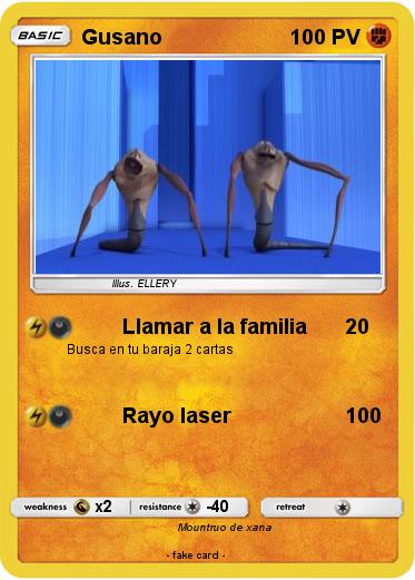 Pokémon Gusano 3 3 - Llamar a la familia - Mi carta pokémon