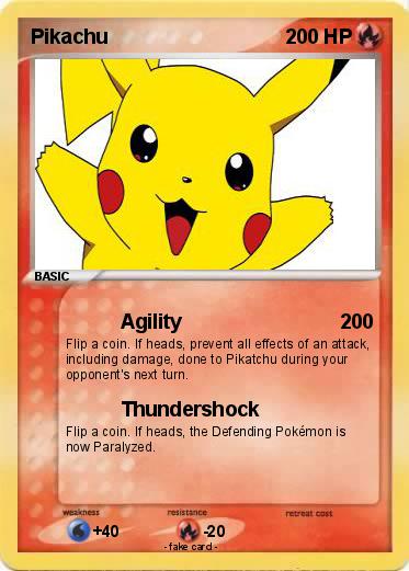 Pokémon Pikachu 16885 16885 - Agility - My Pokemon Card