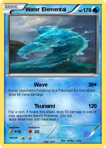 Pokémon Water Elemental 18 18 - Wave - My Pokemon Card