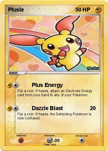 Pokémon Plusle 17 17 - Plus Energy - My Pokemon Card