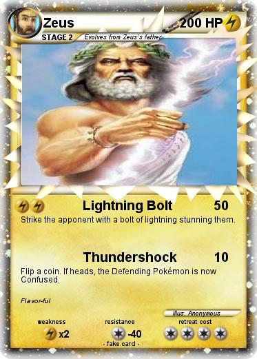 Pokémon Zeus 1749 1749 - Lightning Bolt - My Pokemon Card