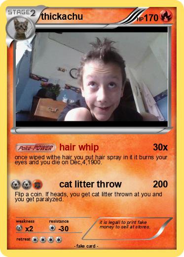 Pokémon thickachu 5 5 - hair whip - My Pokemon Card