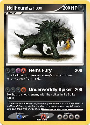Pokémon Hellhound 38 38 - Hell's Fury - My Pokemon Card
