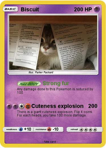Pokémon Biscuit 69 69 - Strong fur - My Pokemon Card