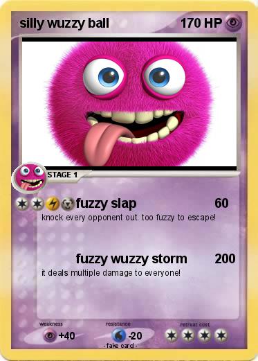 Pokémon silly wuzzy ball - fuzzy slap - My Pokemon Card