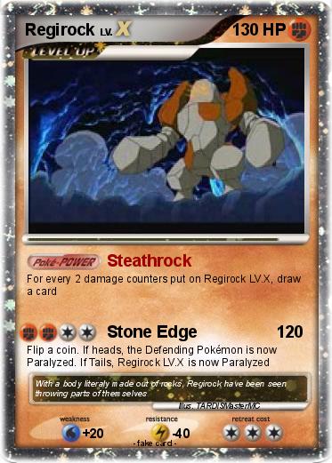 Pokémon Regirock 265 265 - Steathrock - My Pokemon Card