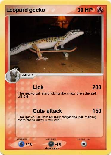 Pokémon Leopard gecko 35 35 - Lick - My Pokemon Card