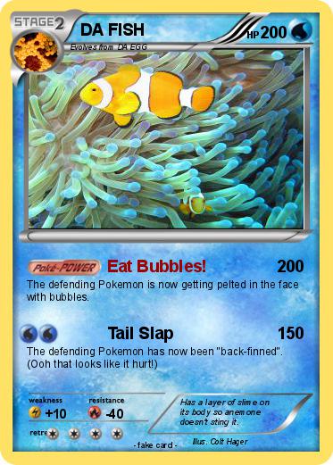 Pokémon DA FISH 1 1 - Eat Bubbles! - My Pokemon Card