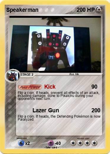Pokémon Speakerman 6 6 - Kick - My Pokemon Card