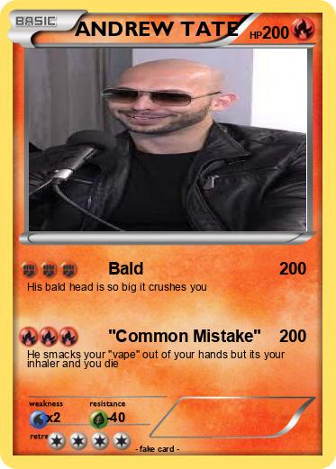 Pokémon ANDREW TATE 19 19 - Bald - My Pokemon Card