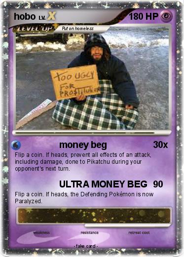 Pokémon hobo 351 351 - money beg - My Pokemon Card