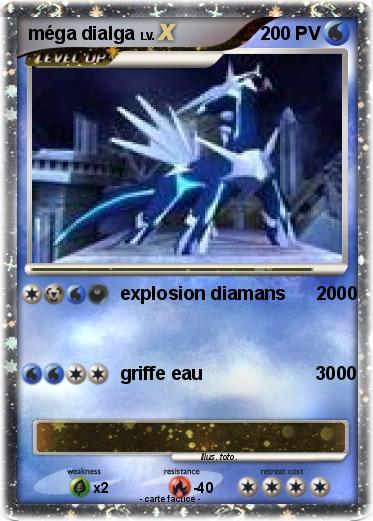 Pokémon mega dialga 5 5 - explosion diamans 2000 - Ma carte Pokémon
