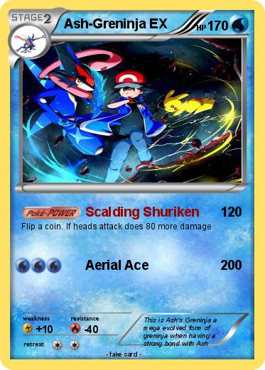 Pokémon Ash Greninja EX 44 44 - Scalding Shuriken - My Pokemon Card