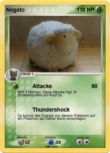 Pokémon Negato 1 1 - Attacke - My Pokemon Card
