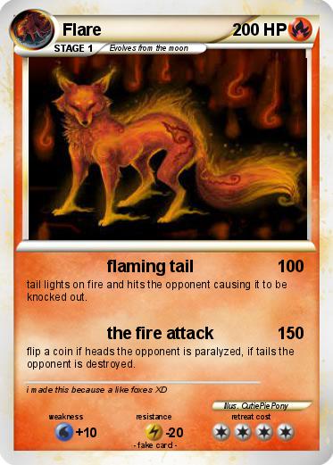 Pokémon Flare 361 361 - flaming tail - My Pokemon Card