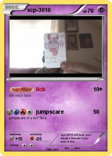 Pokémon scp 3010 3010 - lick - My Pokemon Card